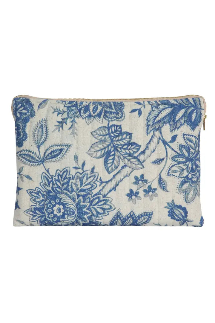 Shiksha Printed Linen Laptop Sleeve – Linen and Linens