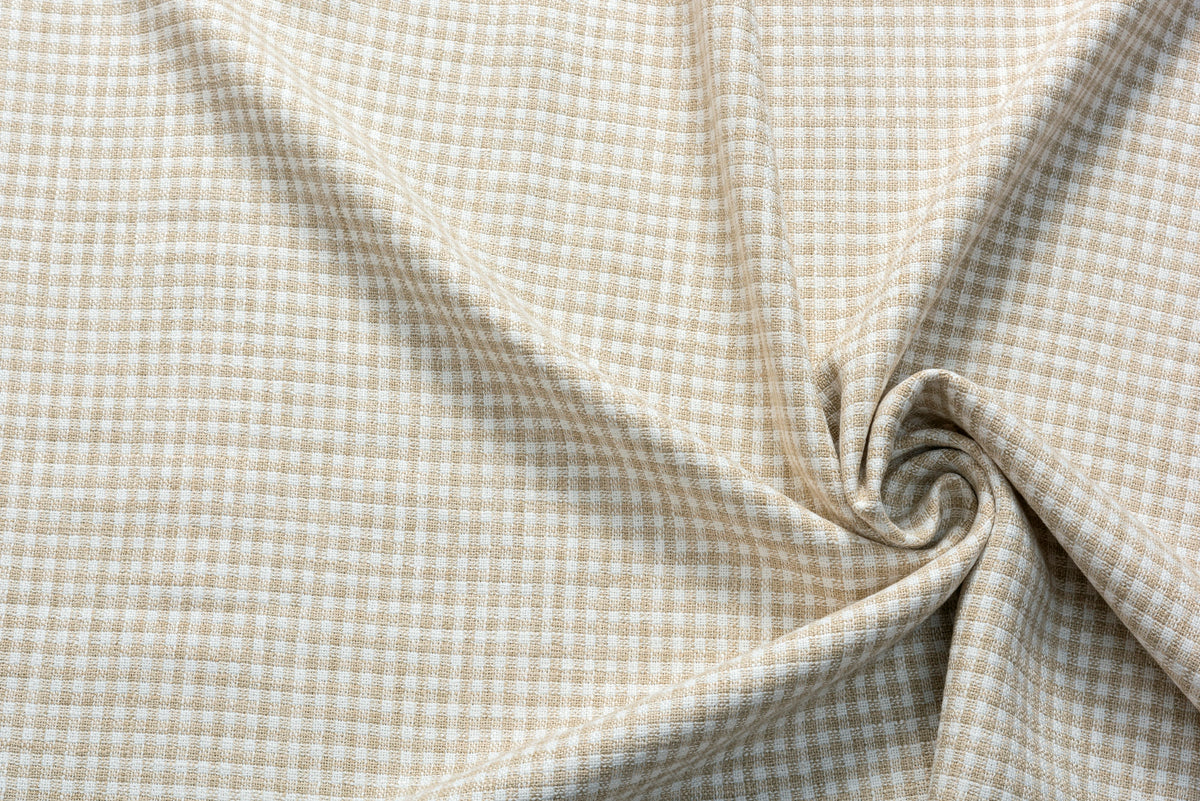 Seattle Linen Look Checkered Fabric – Linen and Linens